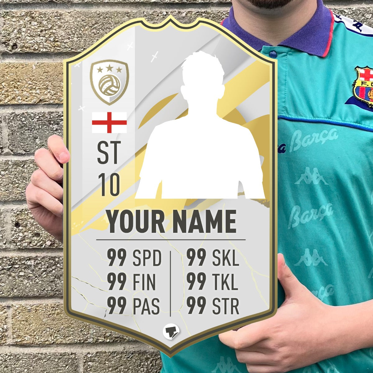 Personalised Football Cards – www.themed.co.uk