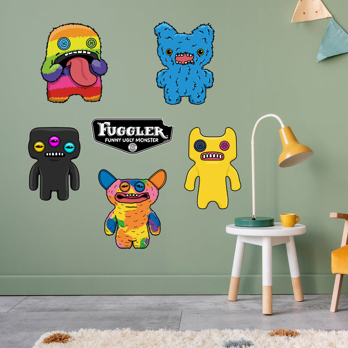 Fuggler Wall Sticker - 5 Fuggler Set Decal Wall Art – www.themed.co.uk