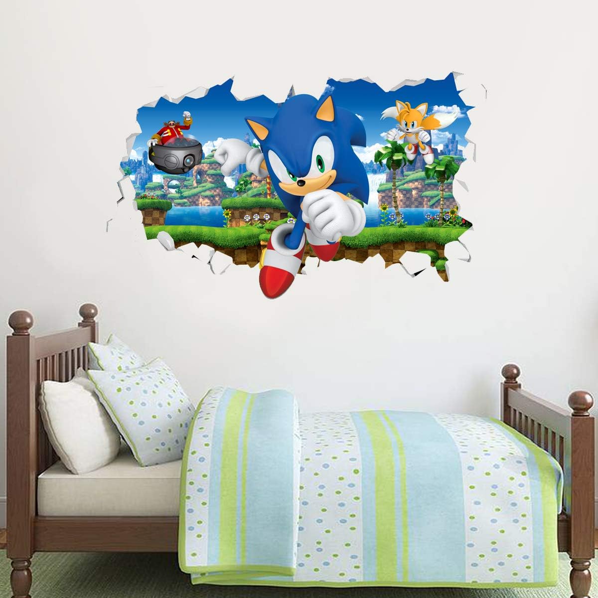 Sonic The Hedgehog - Doctor Eggman Chasing Sonic and Tails Broken Wall ...