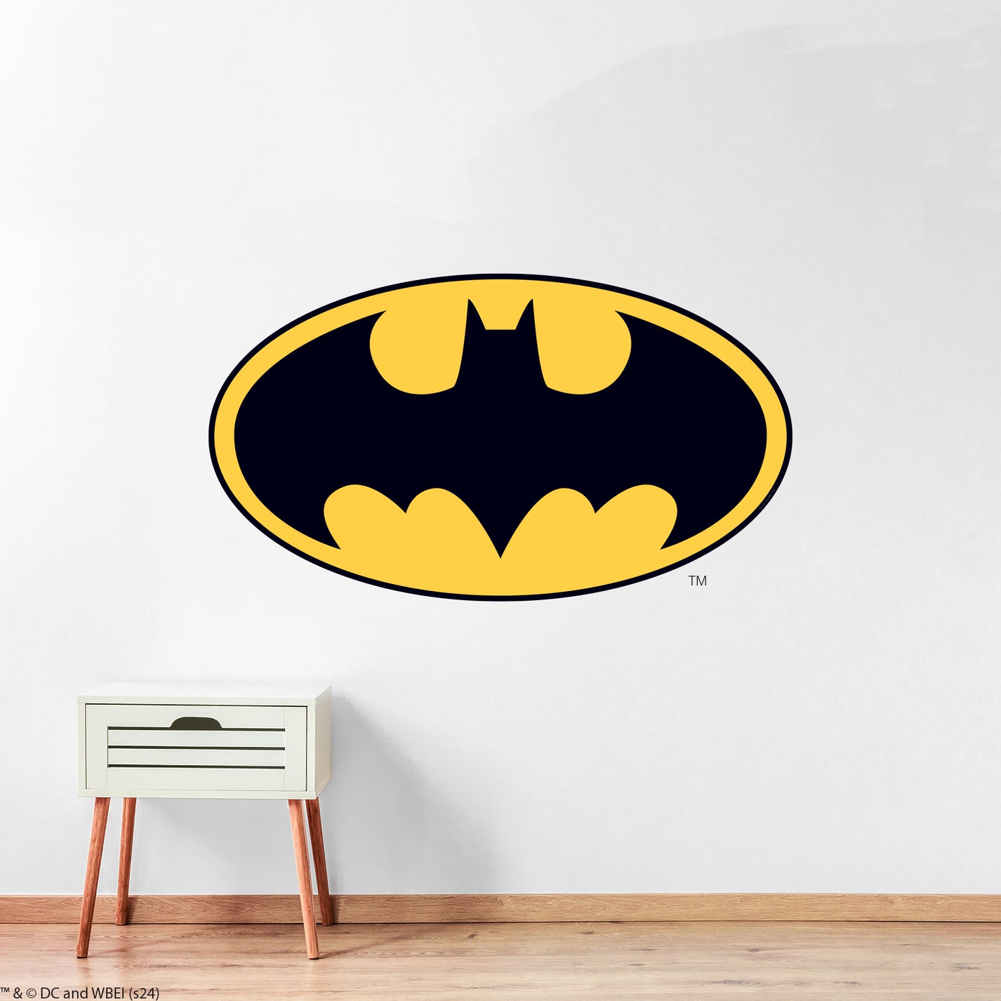 Batman™ Wall Sticker - Logo Wall Decal DC Superhero Art – www.themed.co.uk