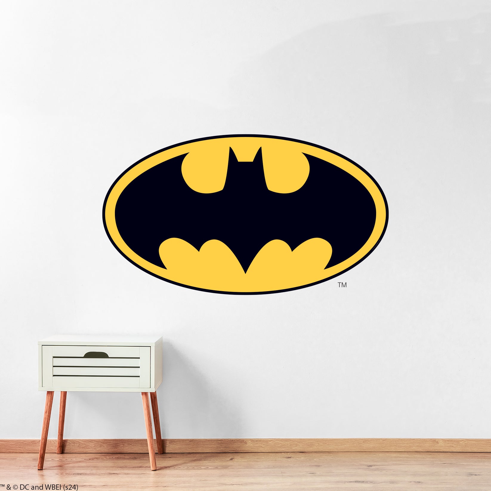 Batman™ Wall Sticker - Logo Wall Decal DC Superhero Art – www.themed.co.uk