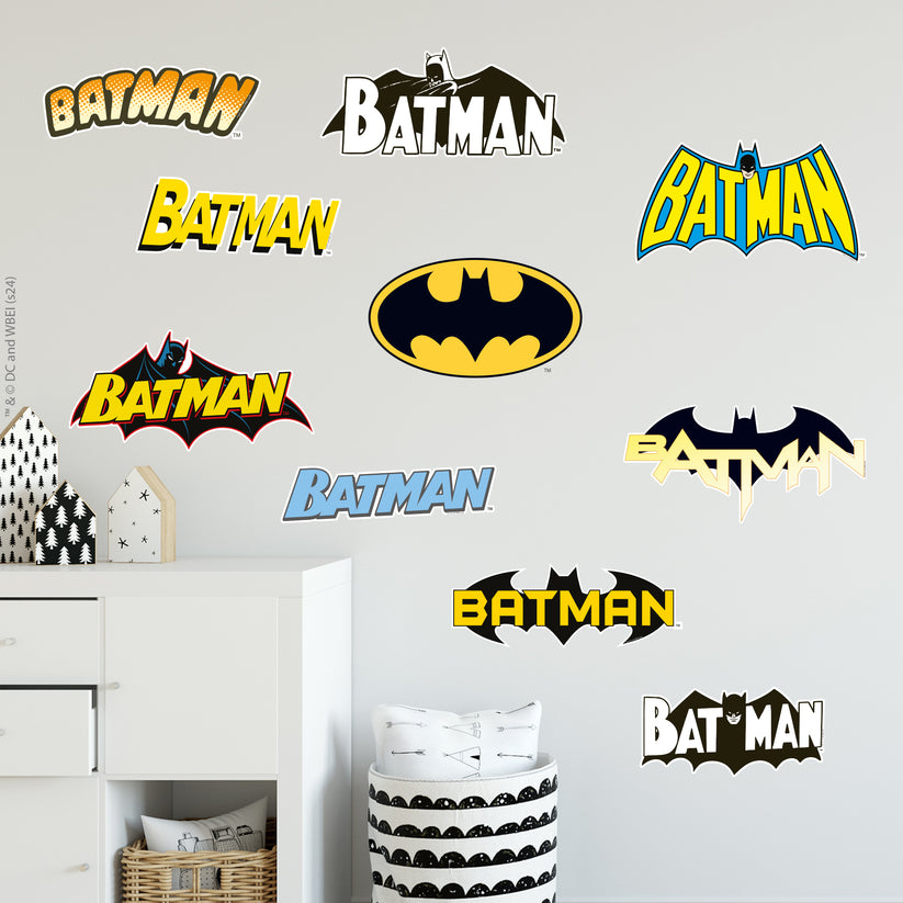 Batman™ Wall Sticker - Logos Set Wall Decal DC Superhero Art – www ...
