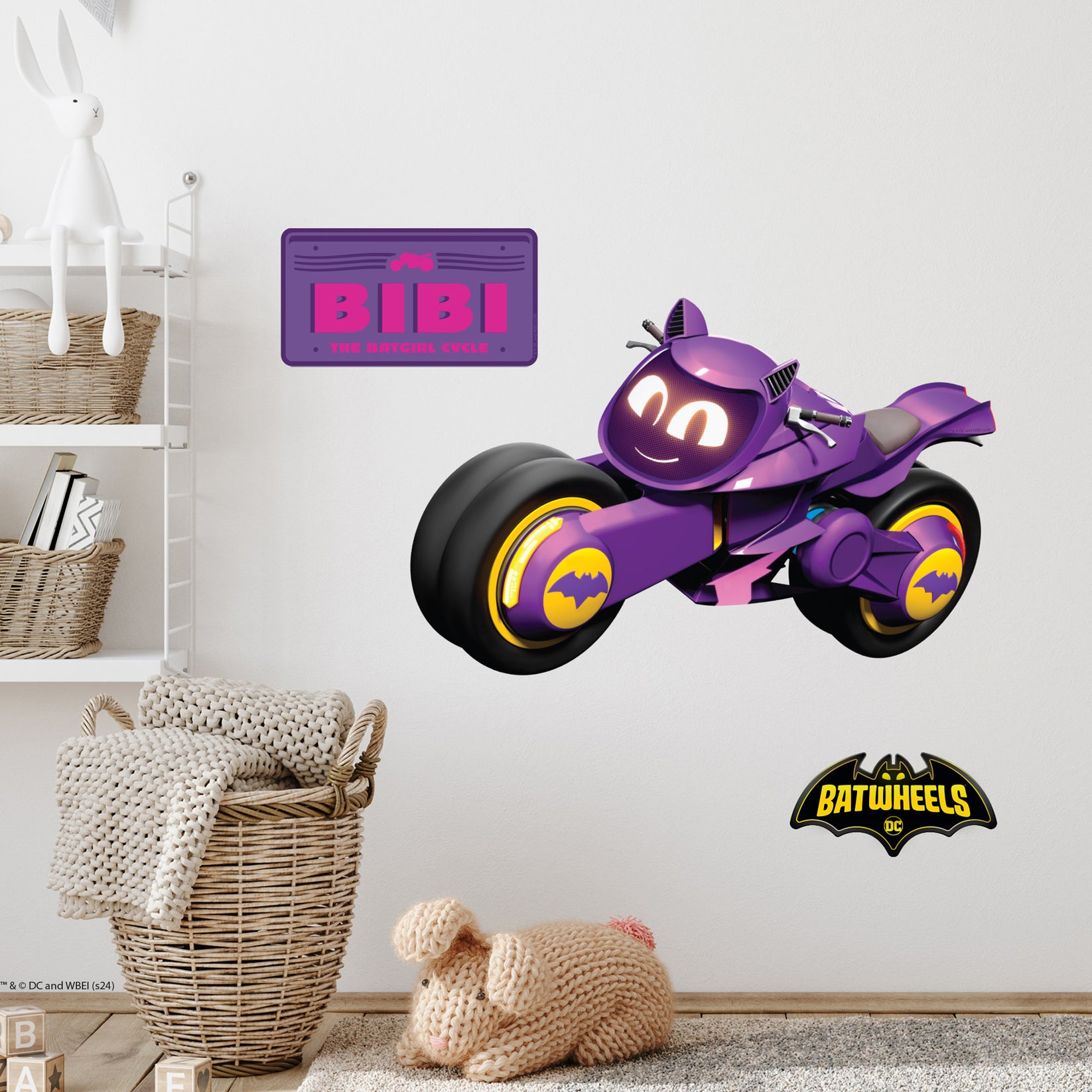 Batwheels™ Wall Sticker - Bibi Decal DC Superhero Art – www.themed.co.uk