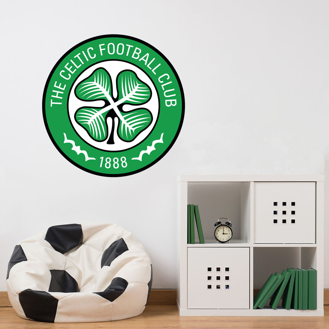 Celtic Football Club Crest & Wall Sticker Set Official Merchandise ...