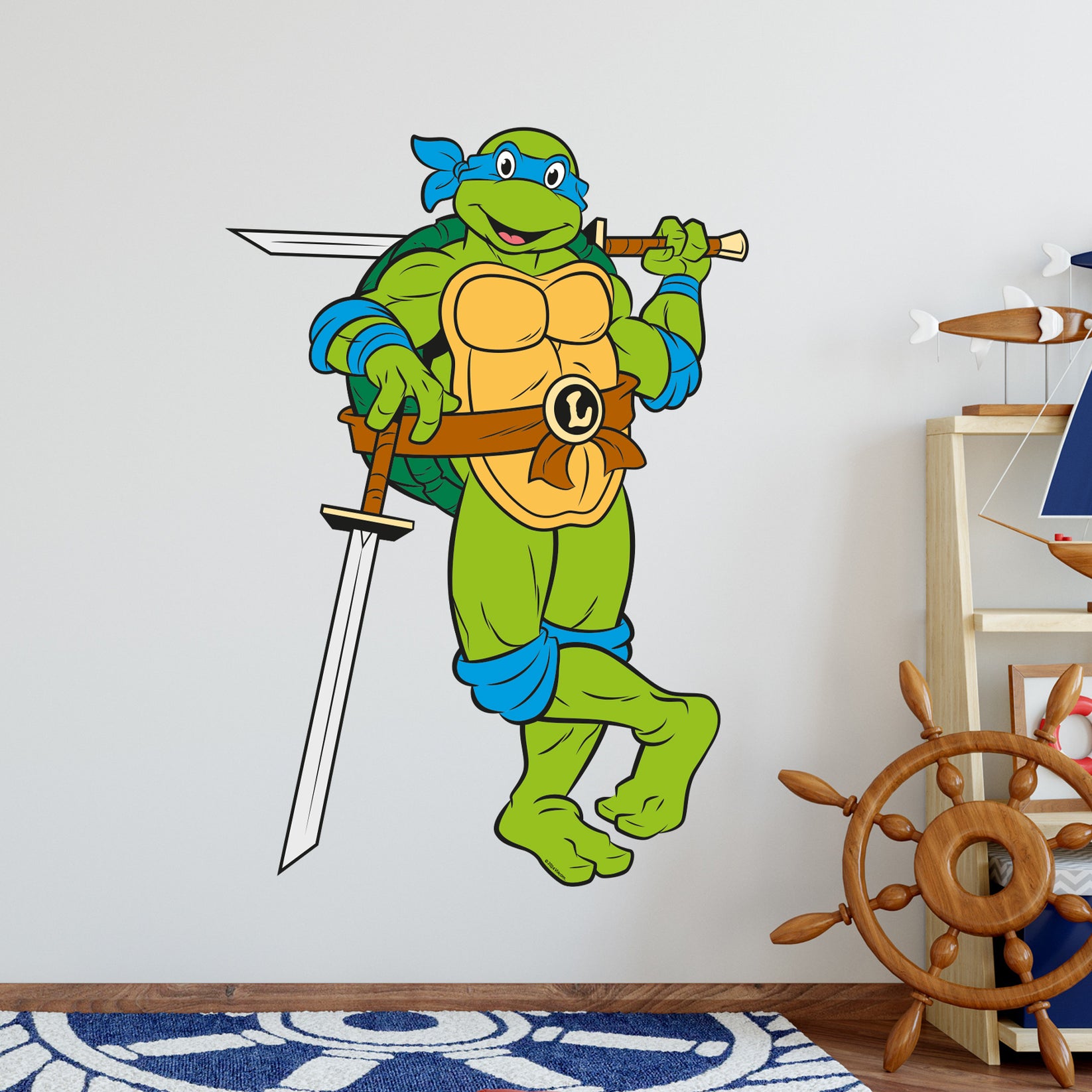 Teenage Mutant Ninja Turtles Wall Sticker - Leo Character Decal TMNT A ...