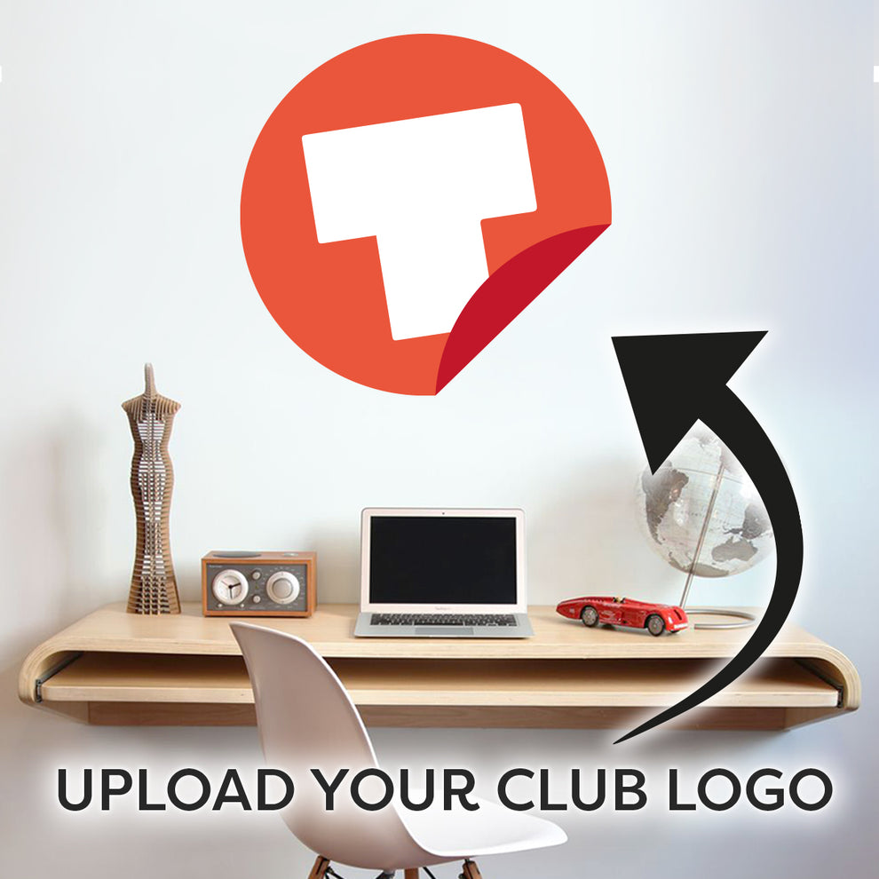 Custom Printed Club Badge Logo Wall Sticker – www.themed.co.uk