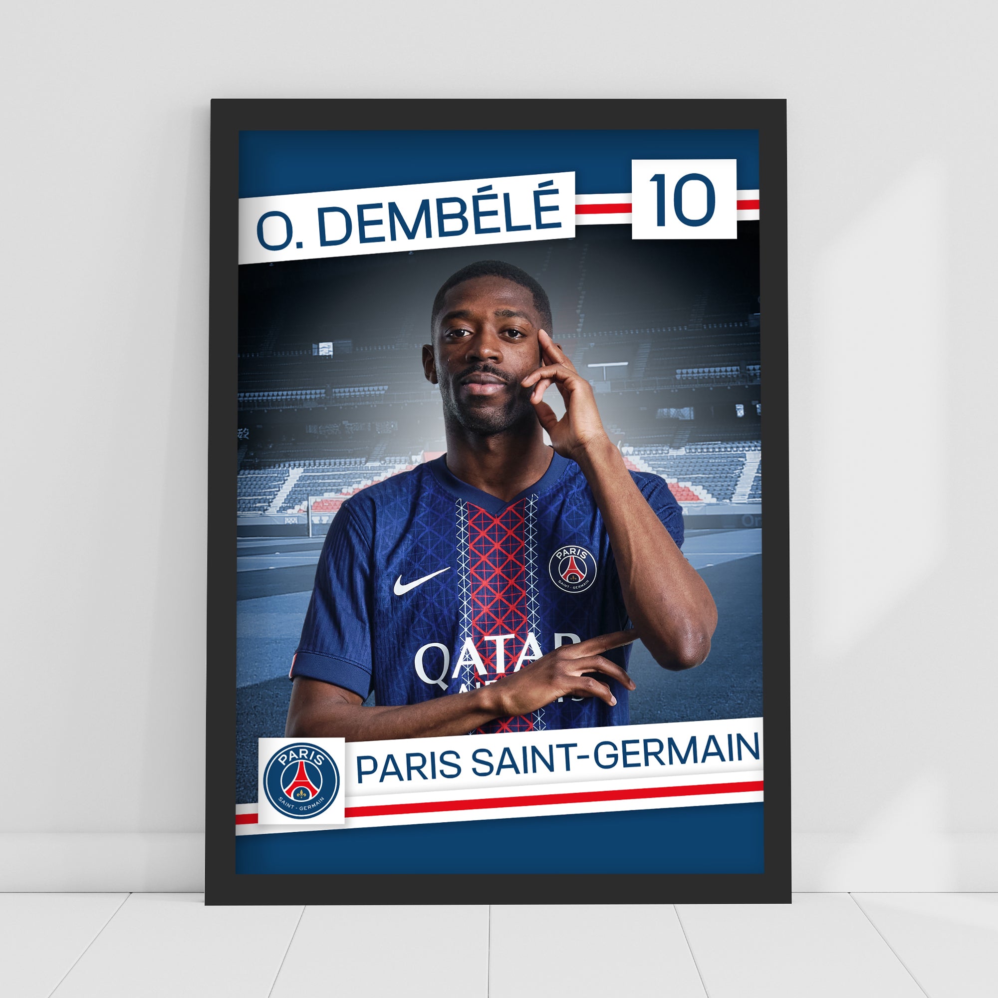 Paris Saint-Germain F.C. Print - Dembele 25-26 PSG Player – www.themed ...