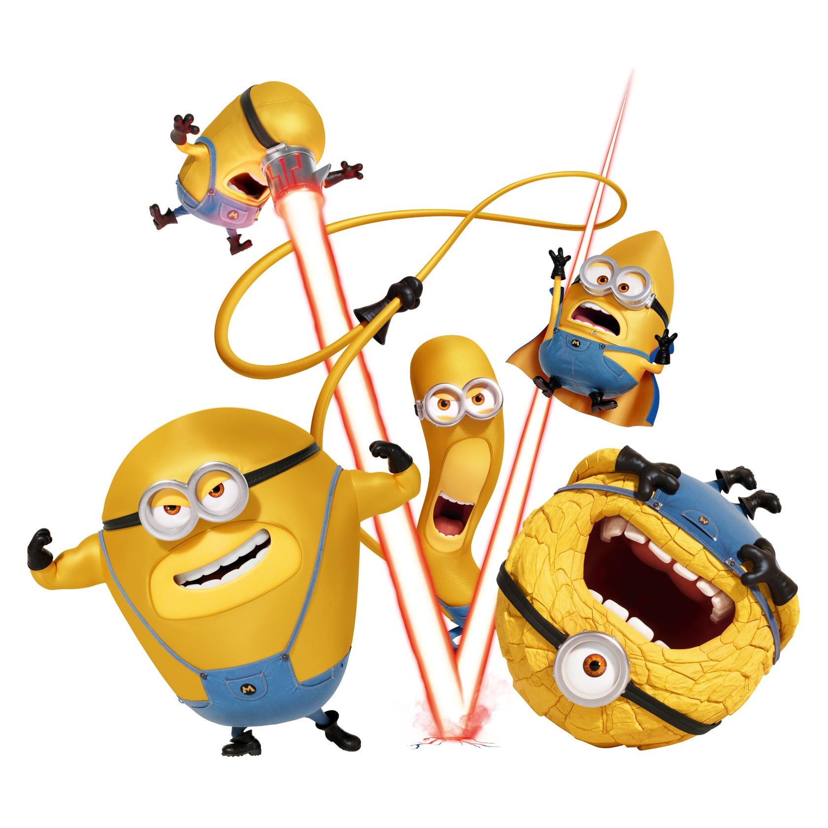 Despicable Me 4 - Mega Minions Group Wall Sticker – www.themed.co.uk