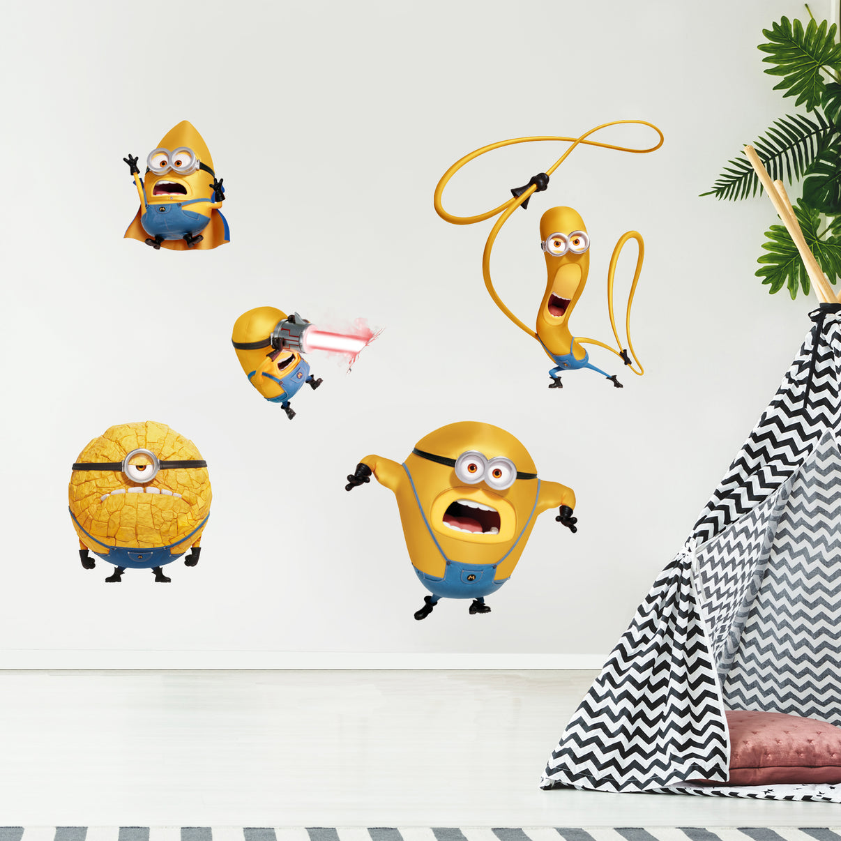 Despicable Me 4 - Mega Minions Set Wall Sticker – www.themed.co.uk