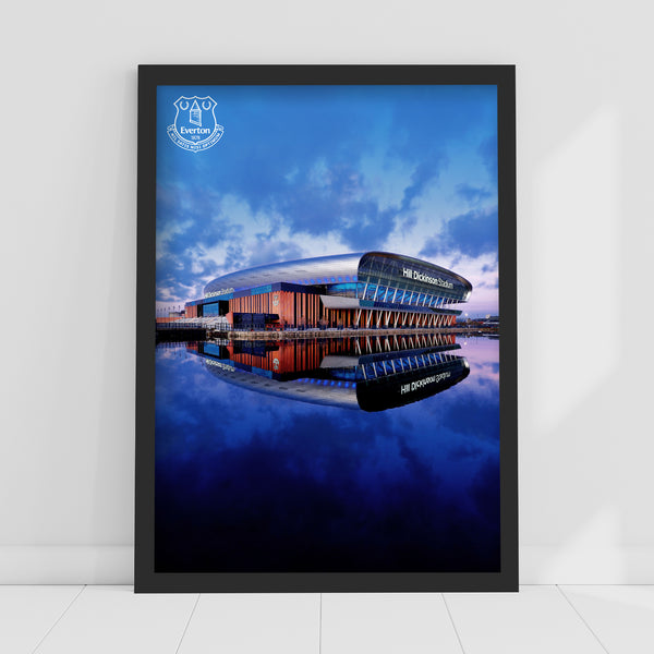 Everton FC Print - Hill Dickinson Stadium Reflection Poster – www ...