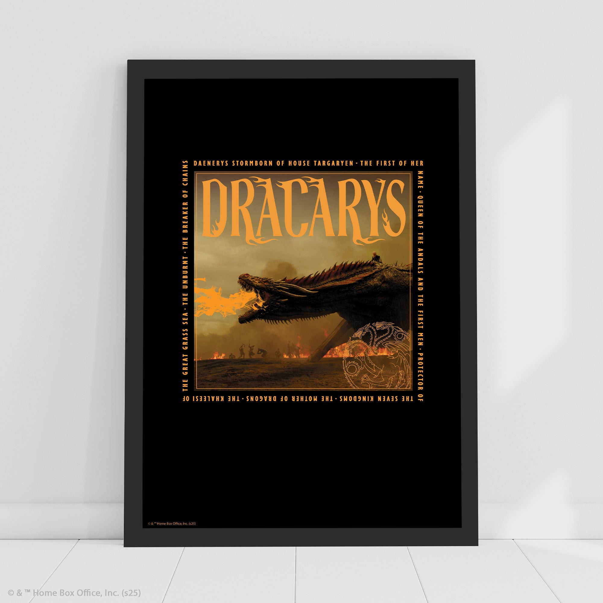 Game of Thrones – Dracarys Poster Wall Art – www.themed.co.uk