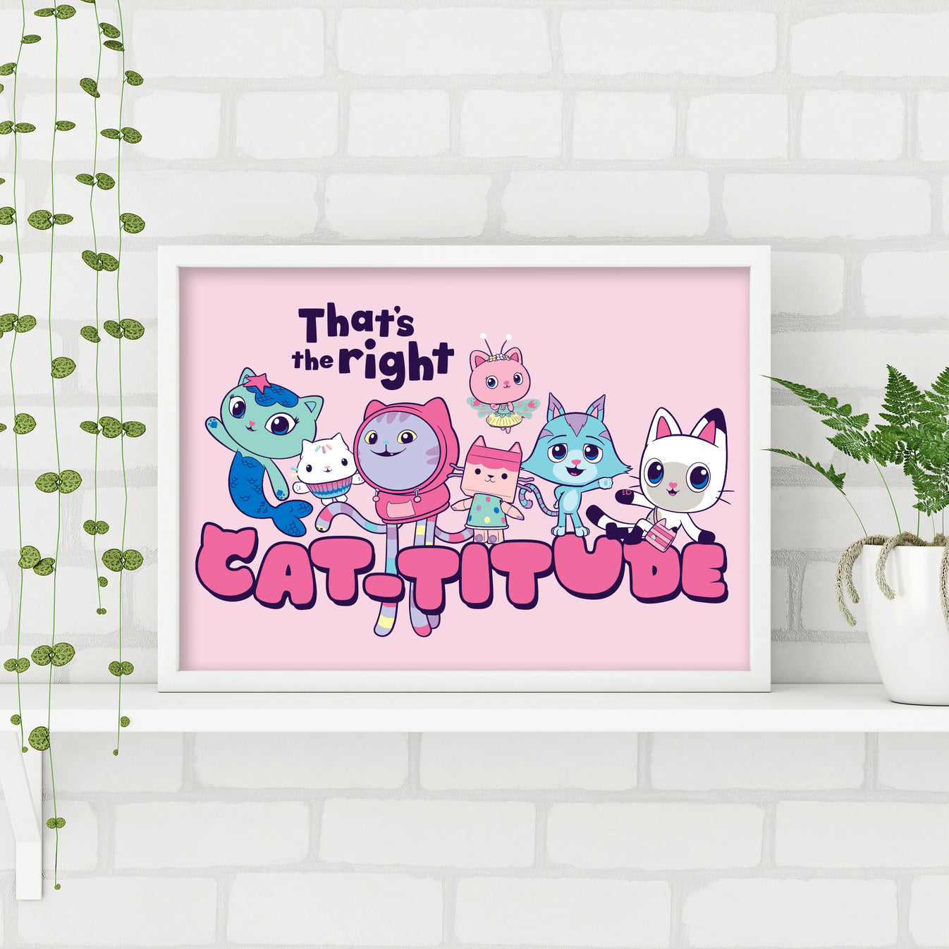 Gabby's Dollhouse Print - Catitude Poster Kids Wall Art – www.themed.co.uk