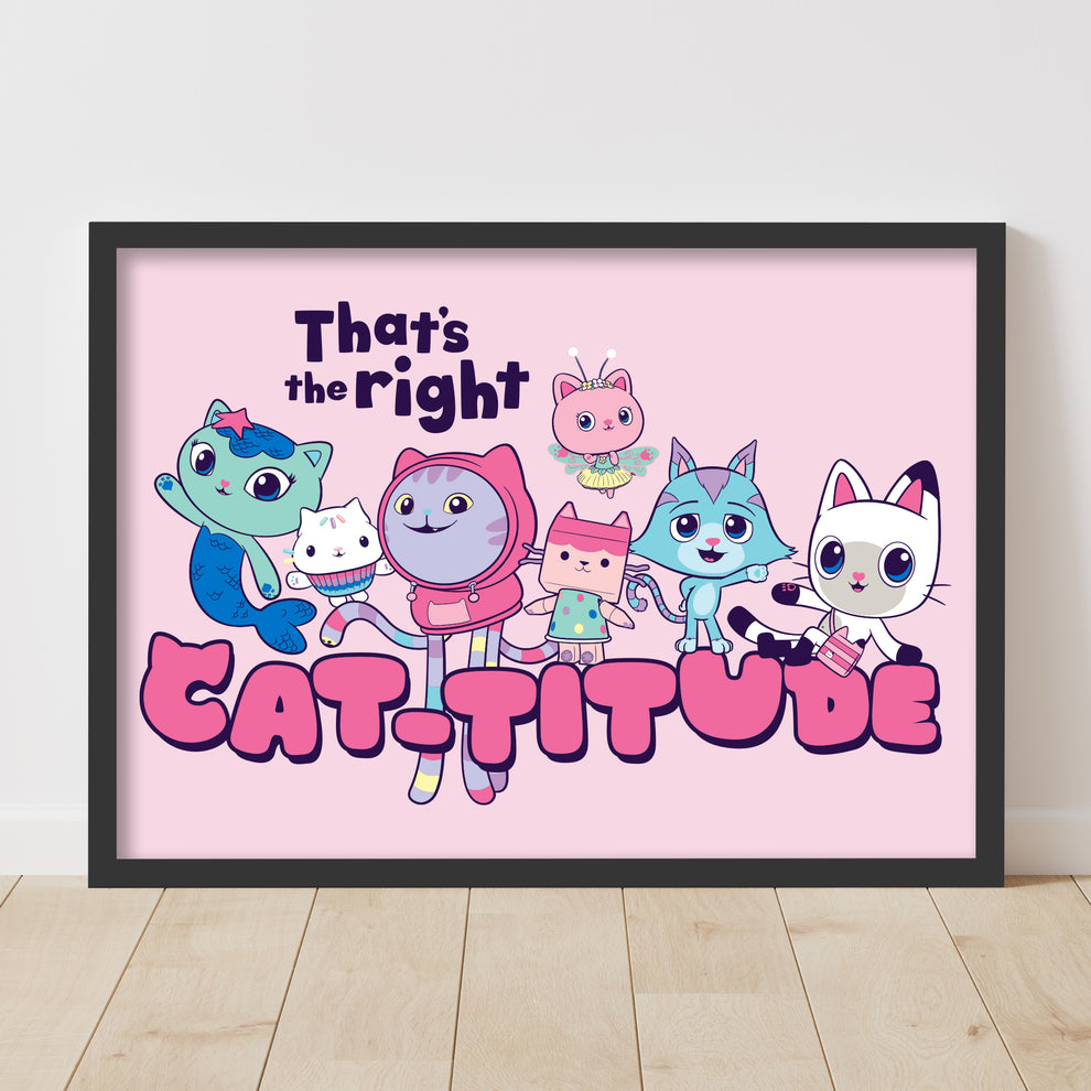 Gabby's Dollhouse Print - Catitude Poster Kids Wall Art – www.themed.co.uk