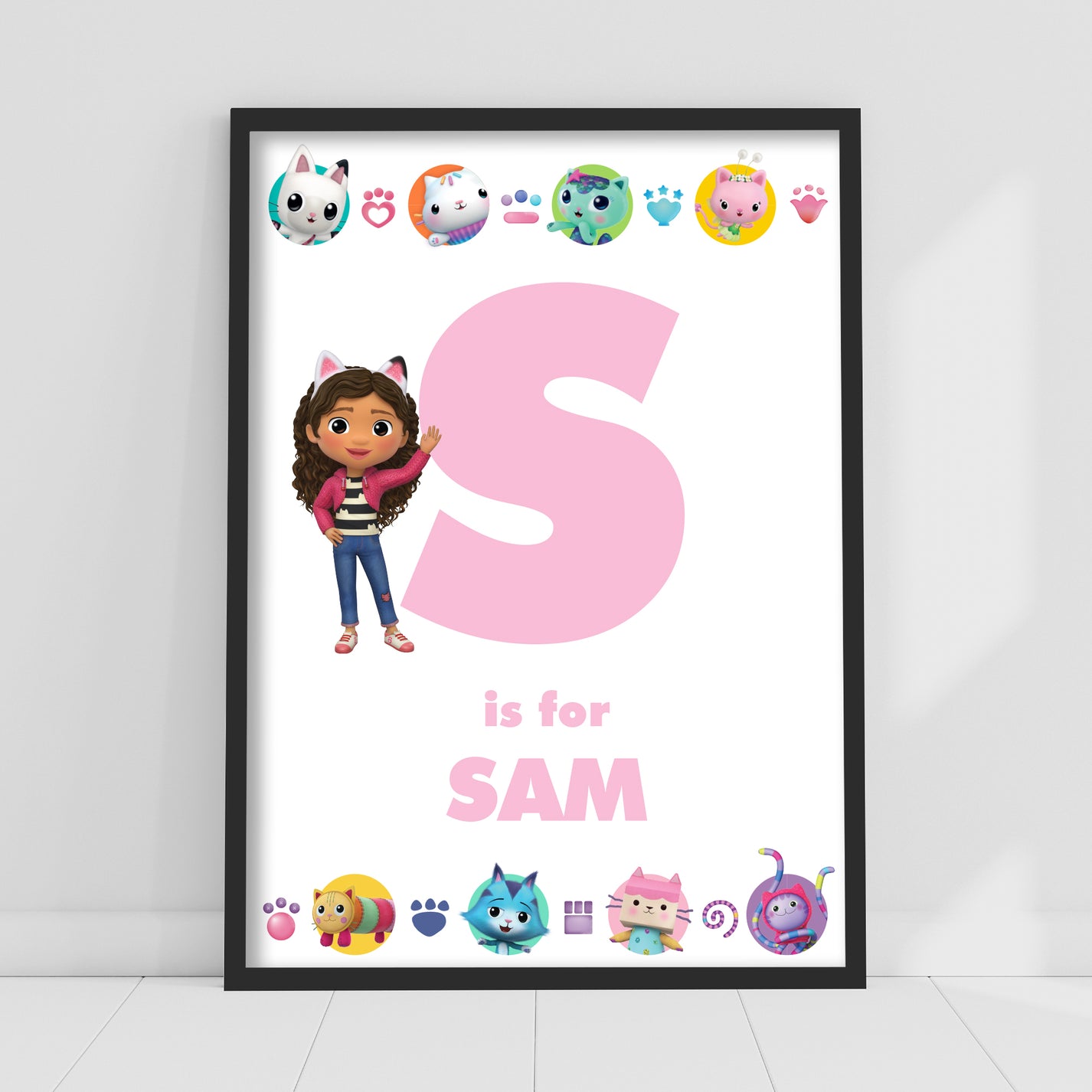 Gabby's Dollhouse Print - Gabby Letter and Name Personalised Poster Ki ...