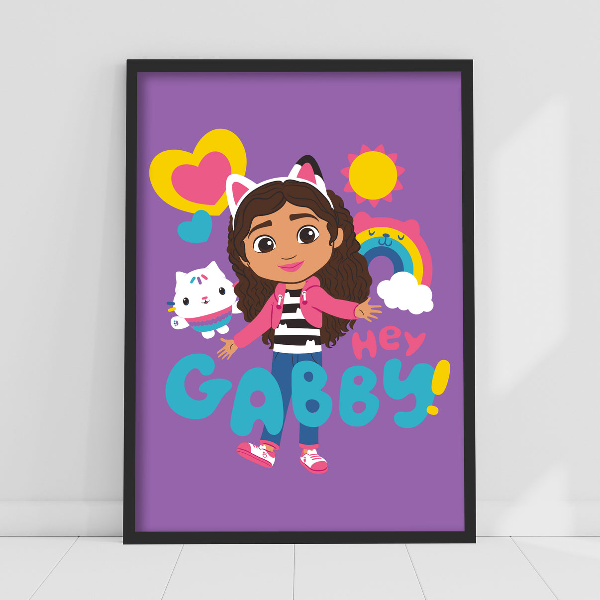 Gabby's Dollhouse Print - Hey Gabby Poster Kids Wall Art – www.themed.co.uk