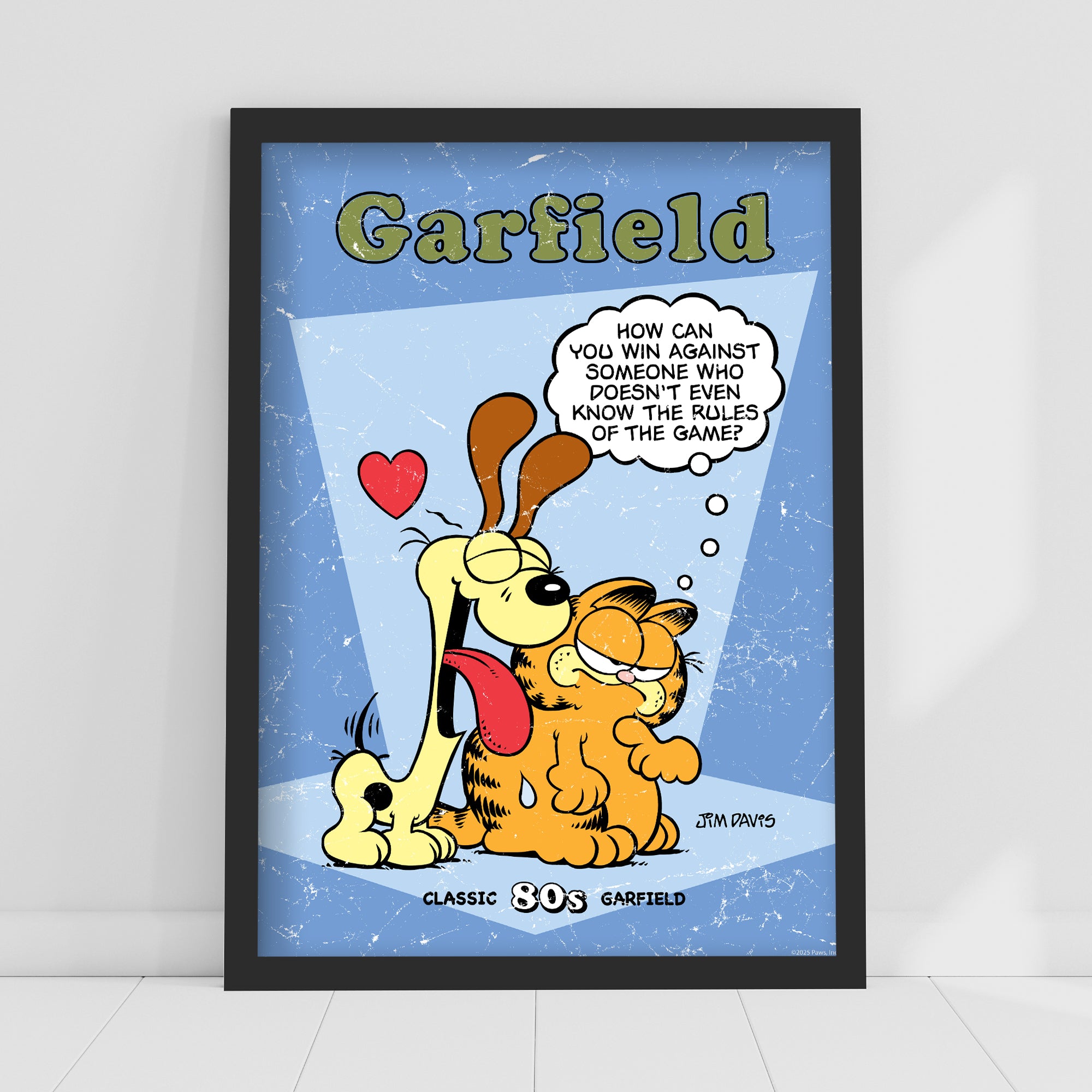 Garfield Print – Garfield And Odie 80's Poster Wall Art – www.themed.co.uk