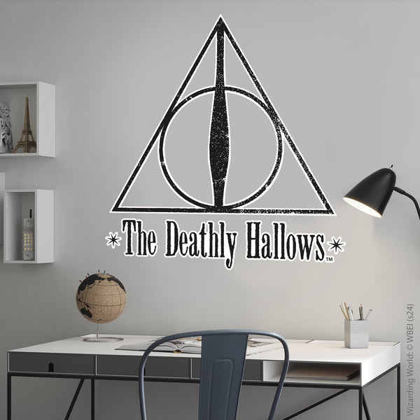 HARRY POTTER Wall Sticker – Deathly Hallows Black and White Symbol Wal ...