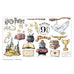 HARRY POTTER Wall Sticker – Watercolour Icons Set Wall Decal Wizarding ...