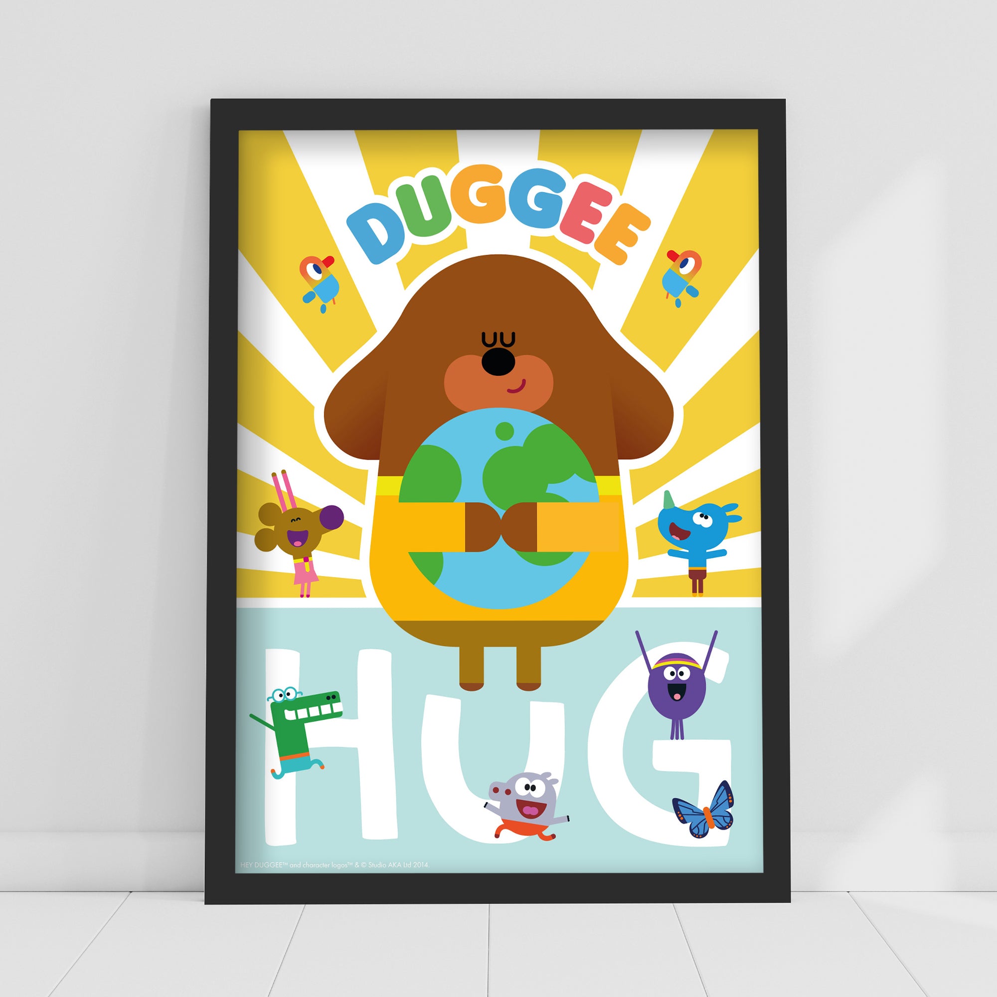 Hey Duggee Print - Hug Poster Wall Art – www.themed.co.uk
