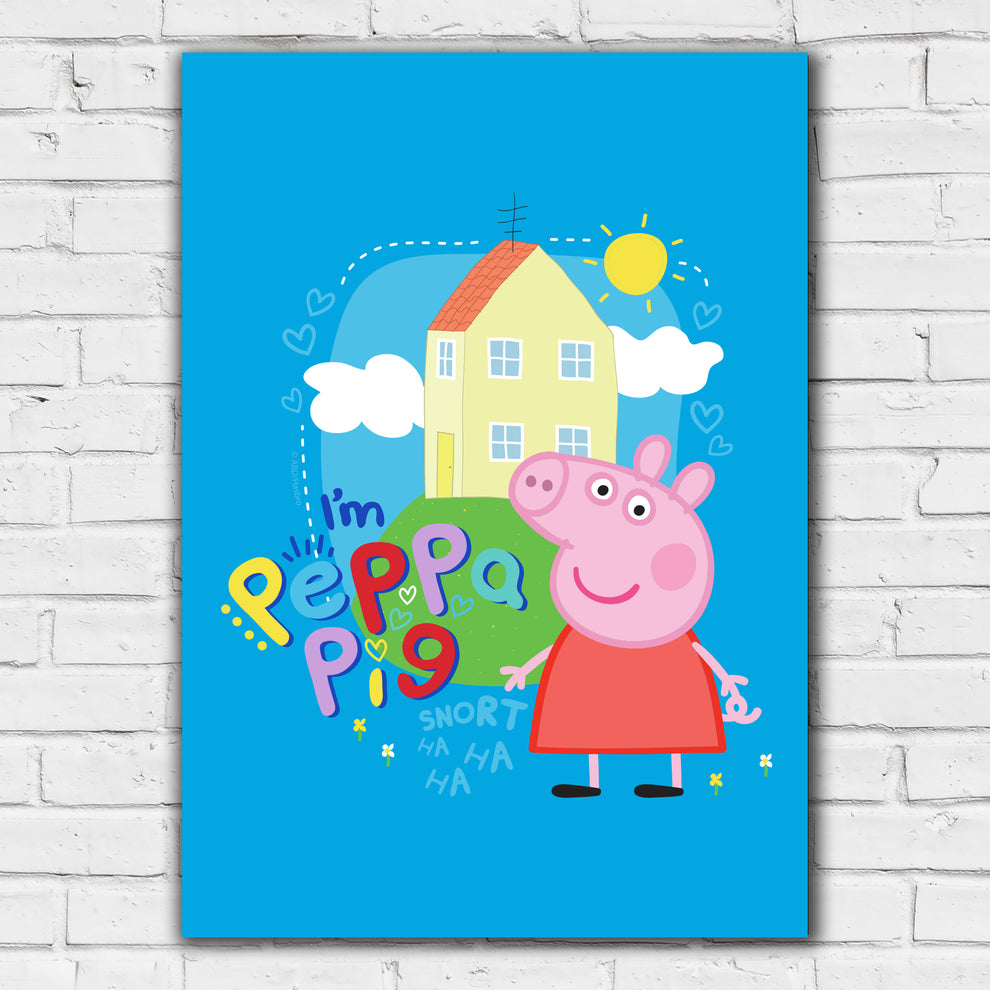 Peppa Pig Print - I'm Peppa Pig Poster Wall Art – www.themed.co.uk