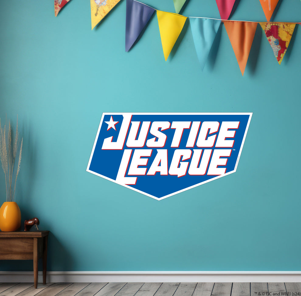 Justice League Wall Sticker - Logo Wall Decal DC Superhero Art – www ...