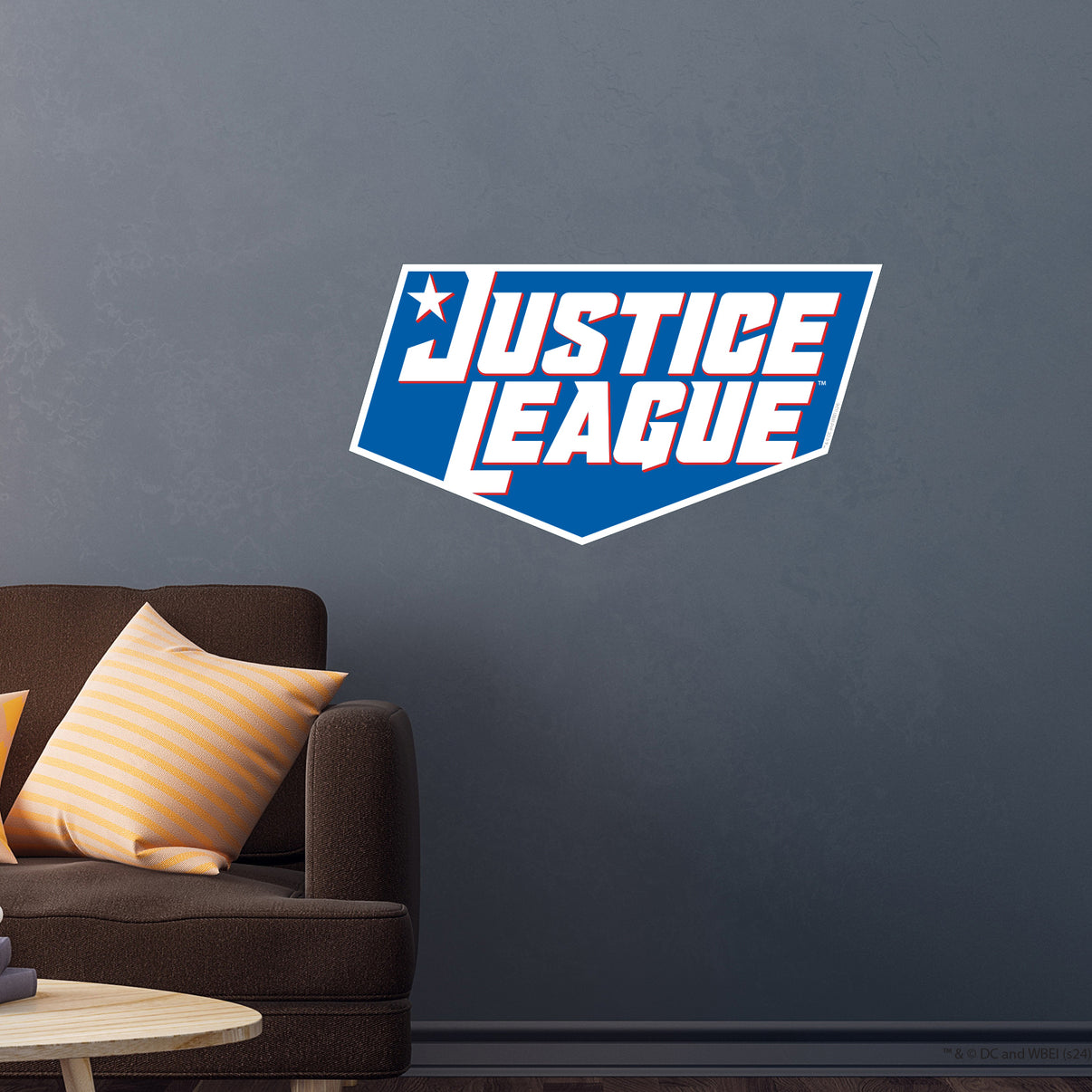 Justice League Wall Sticker - Logo Wall Decal DC Superhero Art – www ...