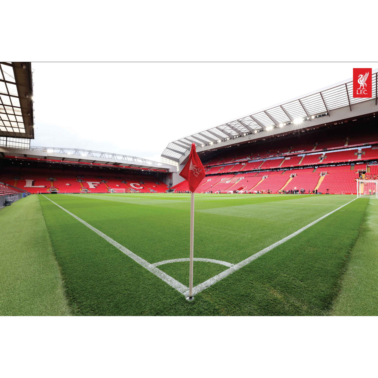 Liverpool FC Anfield Stadium Full Wall Mural - Corner Flag Image – www ...