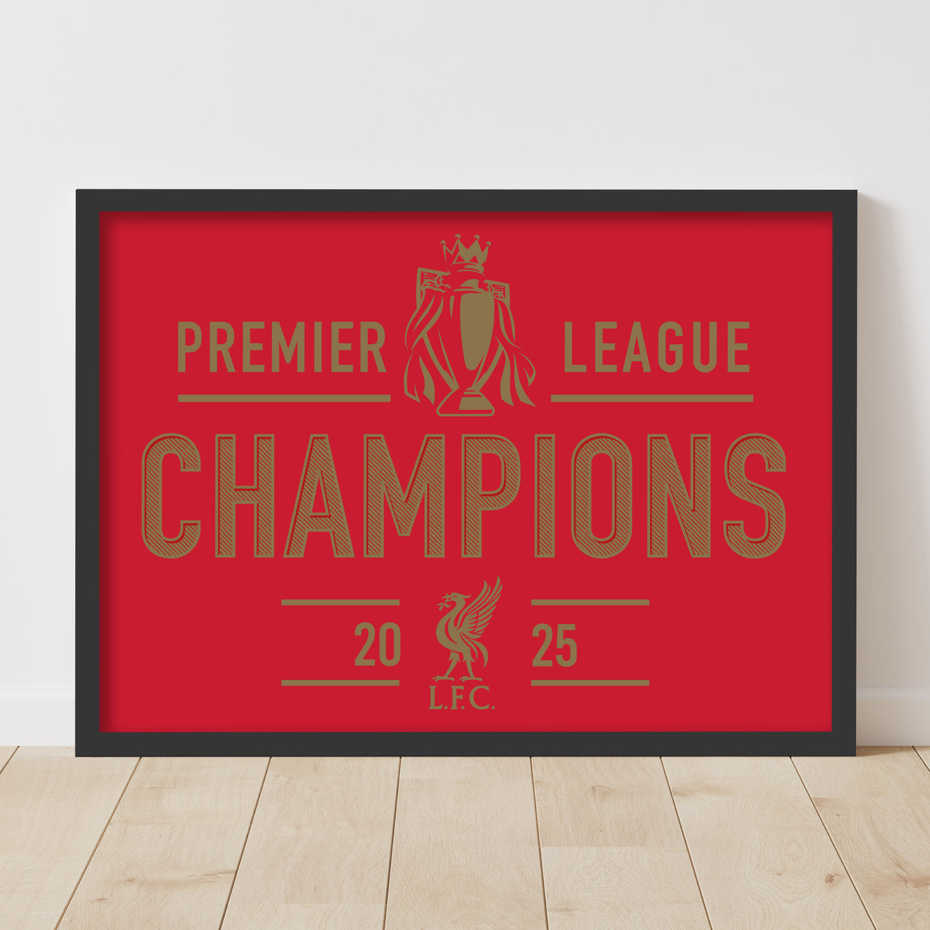 Liverpool FC Print - Premier League Champions 2025 Poster – www.themed ...