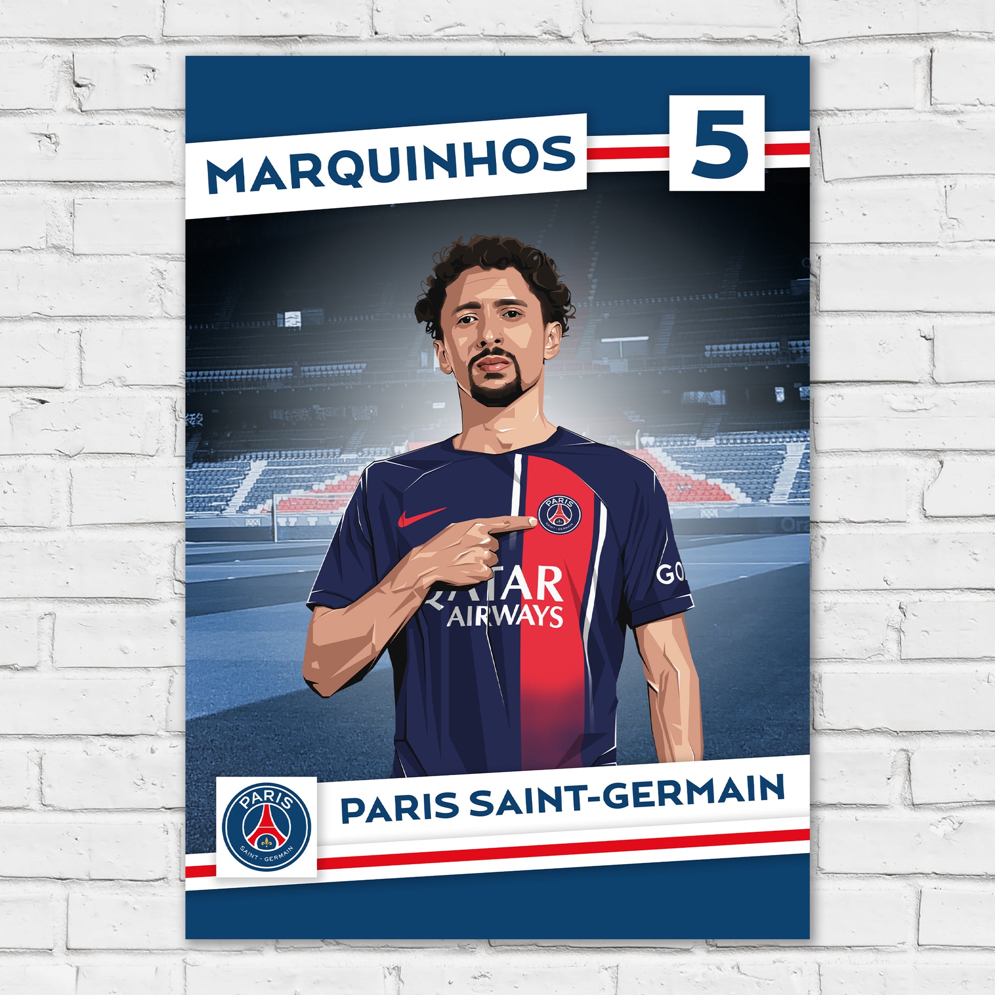 Paris Saint-Germain F.C. Print - Ramos PSG Player – www.themed.co.uk