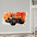 Monster Jam Wall Sticker - El Toro Loco Driving Through Broken Wall De ...