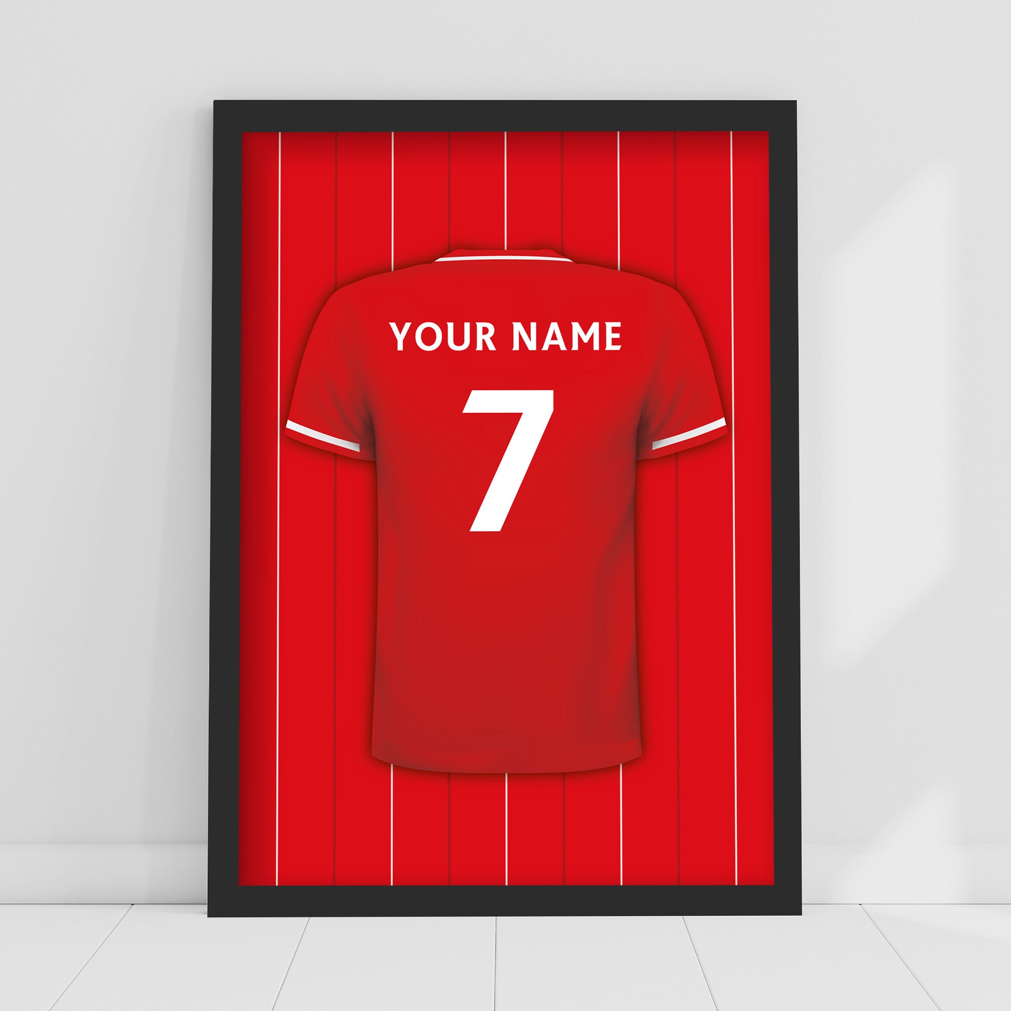 Nottingham Forest FC Print - Shirt Design Personalised Poster – www ...