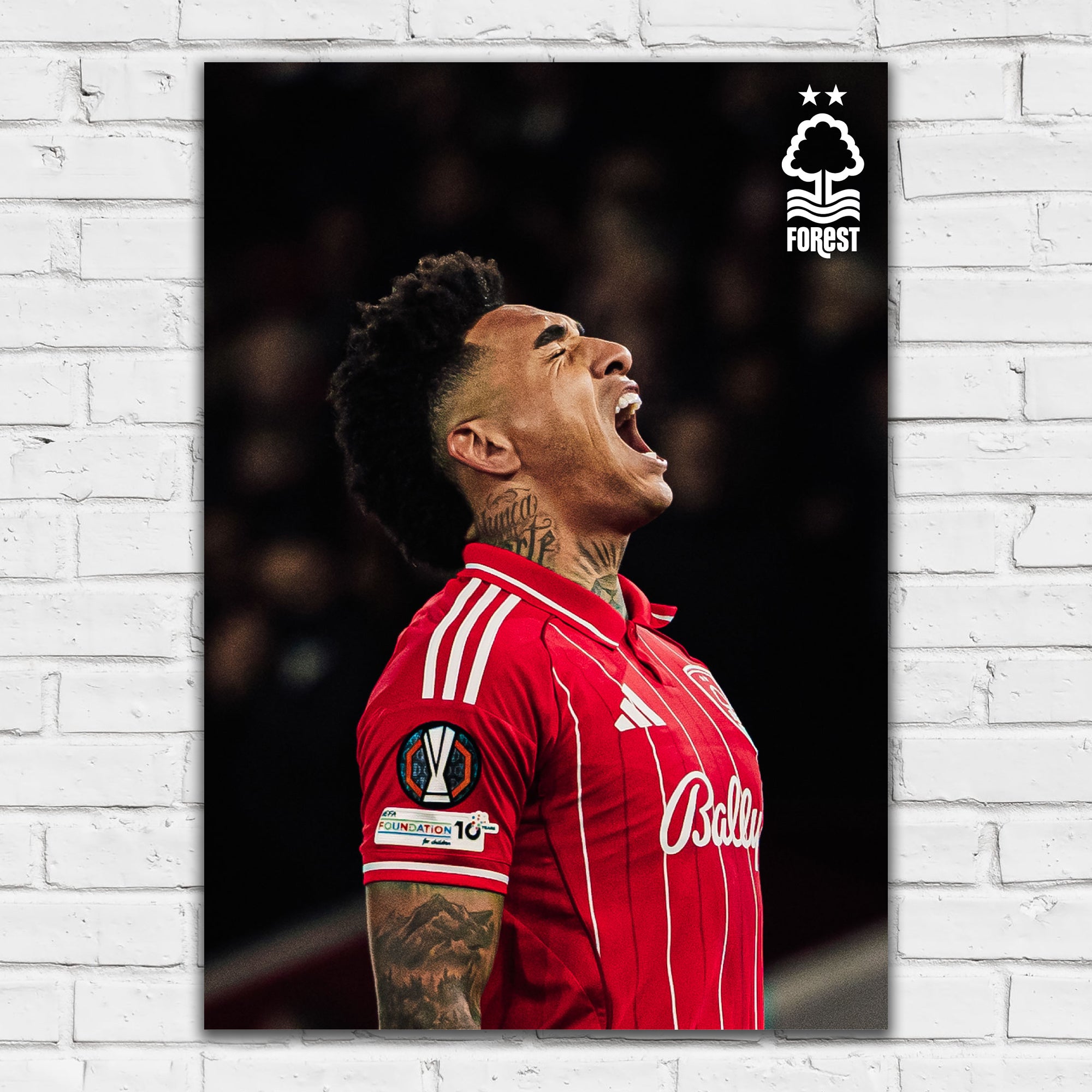 Nottingham Forest FC Print - Igor Jesus Action Shot Poster – www.themed ...