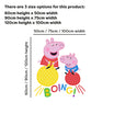 Peppa Pig Wall Sticker - Peppa Pig and George Space Hopper Boing Wall ...