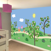 Peppa Pig Full Wall Mural - Peppa and Family Park Scene – www.themed.co.uk