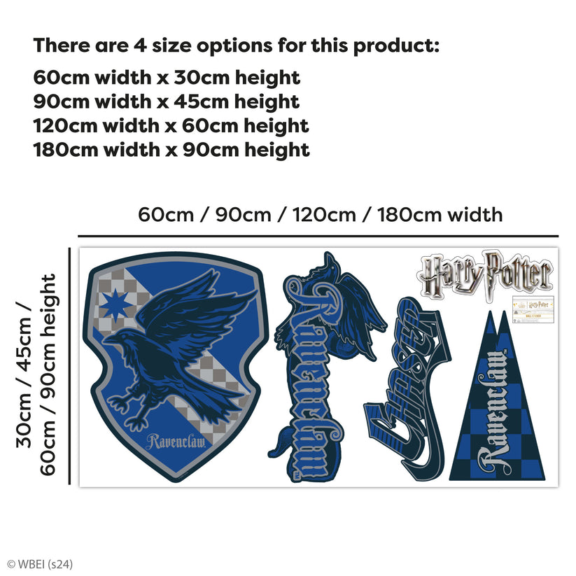 HARRY POTTER Wall Sticker – Ravenclaw House Pride Decal Set Wizarding ...
