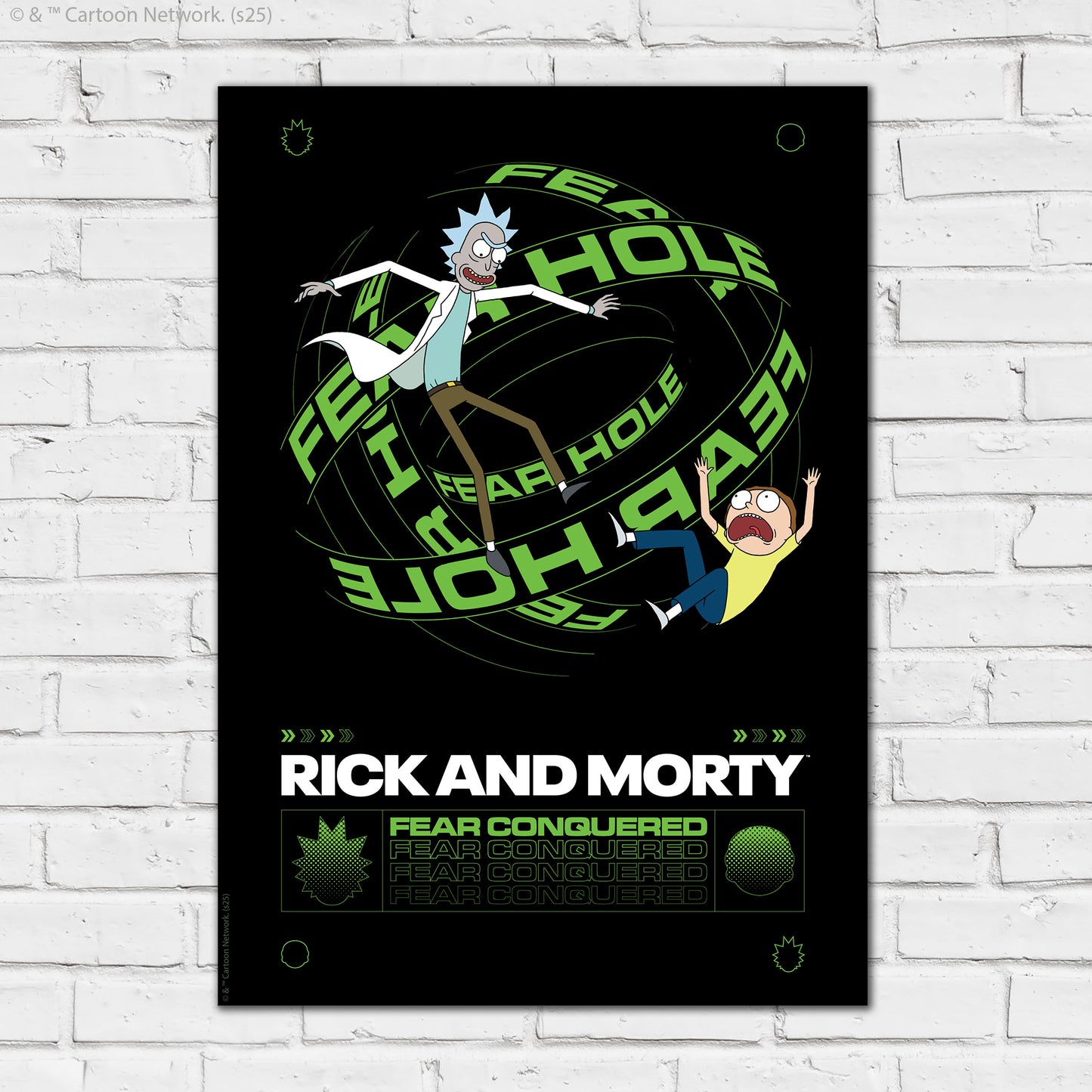 Rick And Morty Print – Fear Conquered Poster Wall Art – www.themed.co.uk