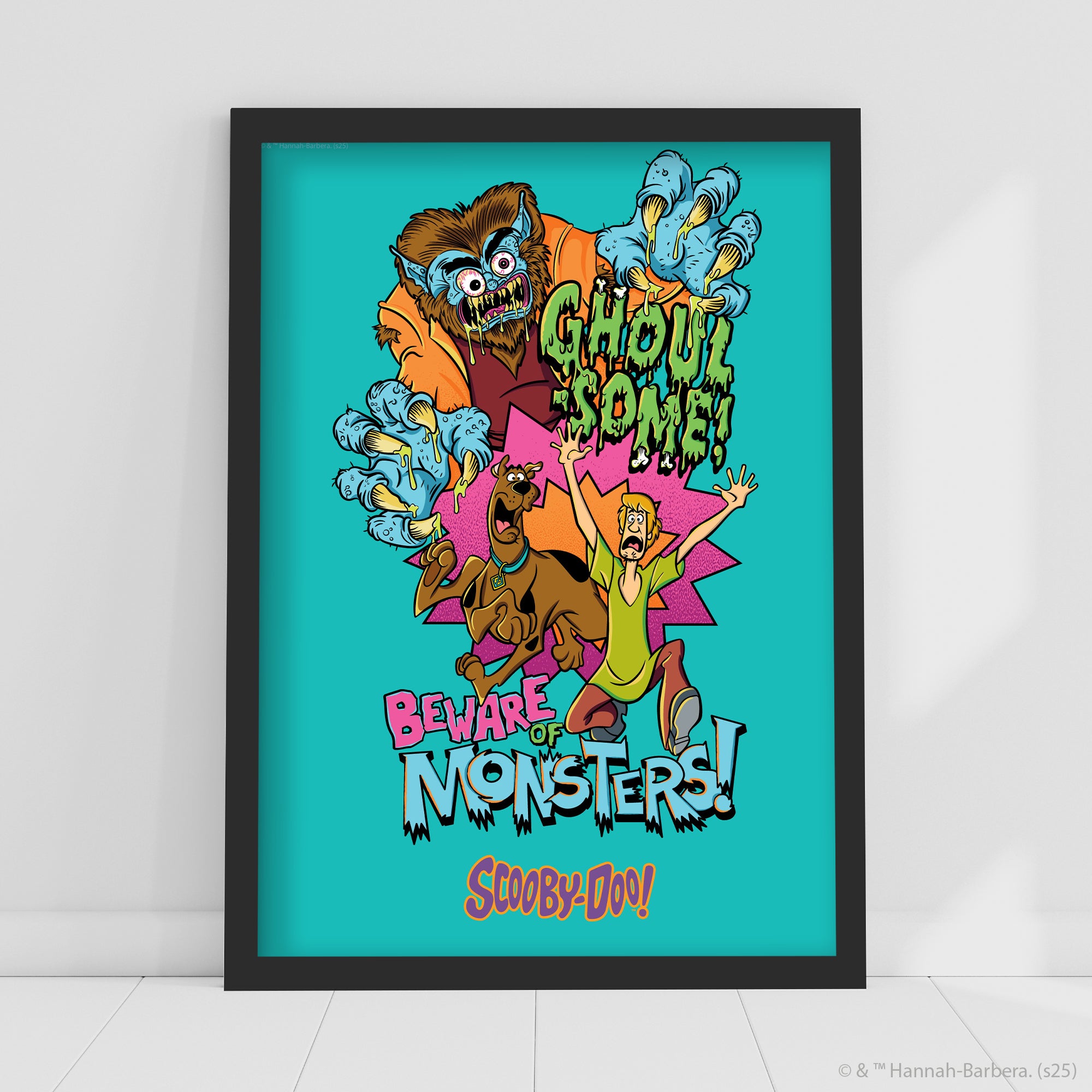 Scooby-Doo Print – Beware Of Monsters Poster Wall Art – www.themed.co.uk