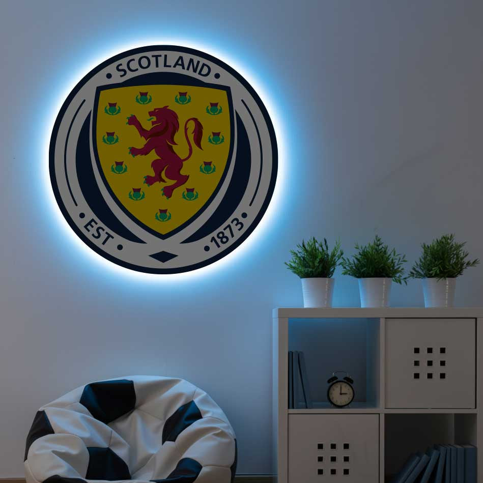 Scotland Crest LED Backlit Wallpop – www.themed.co.uk