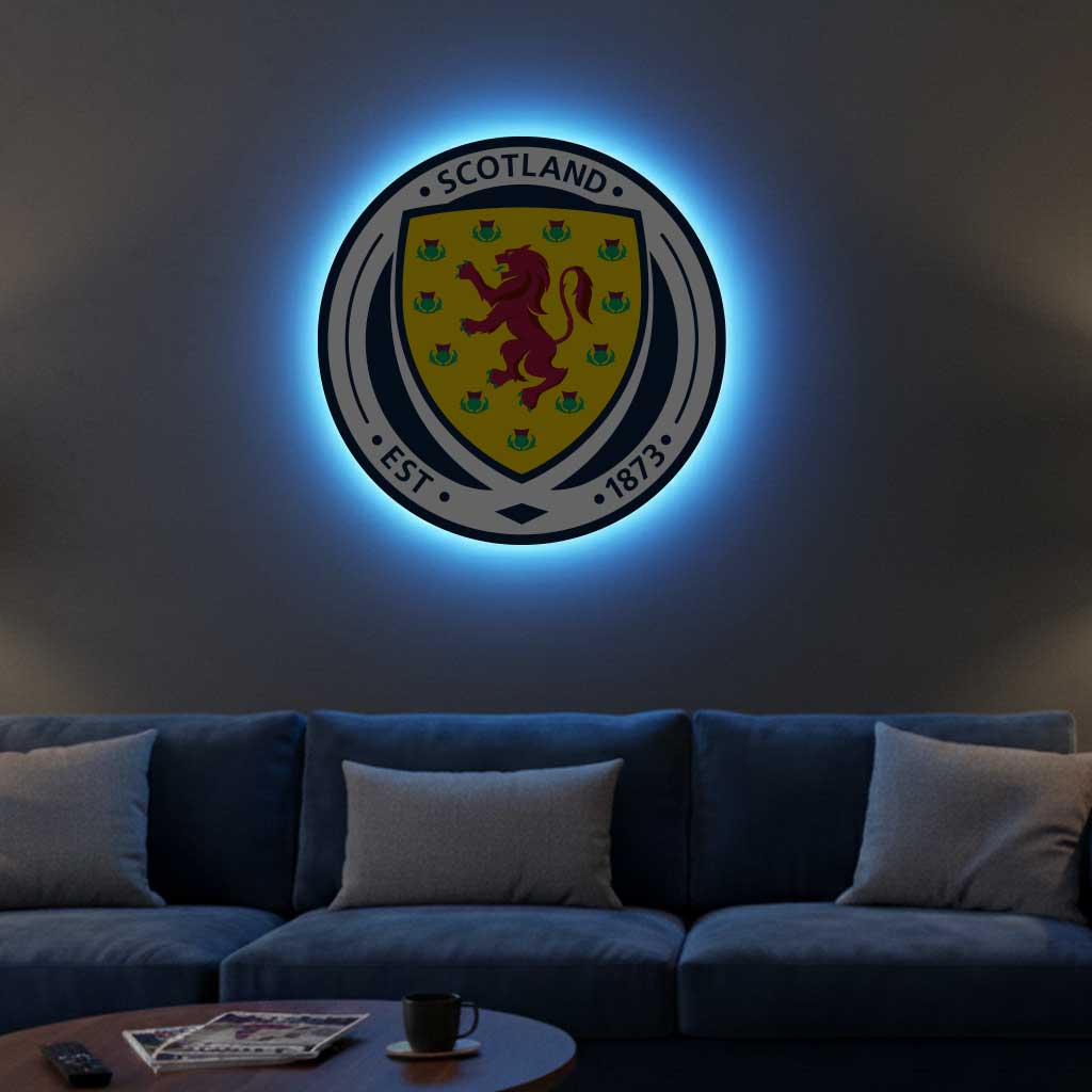 Scotland Crest LED Backlit Wallpop – www.themed.co.uk