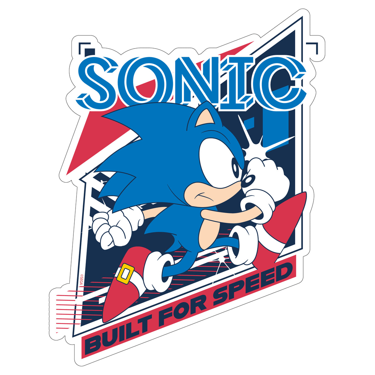 Sonic The Hedgehog Wall Sticker - Sonic Built For Speed Wall Art – www ...
