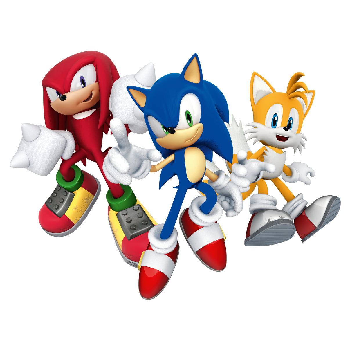 Sonic The Hedgehog Wall Sticker - Sonic Knuckles and Tails in Air Wall ...
