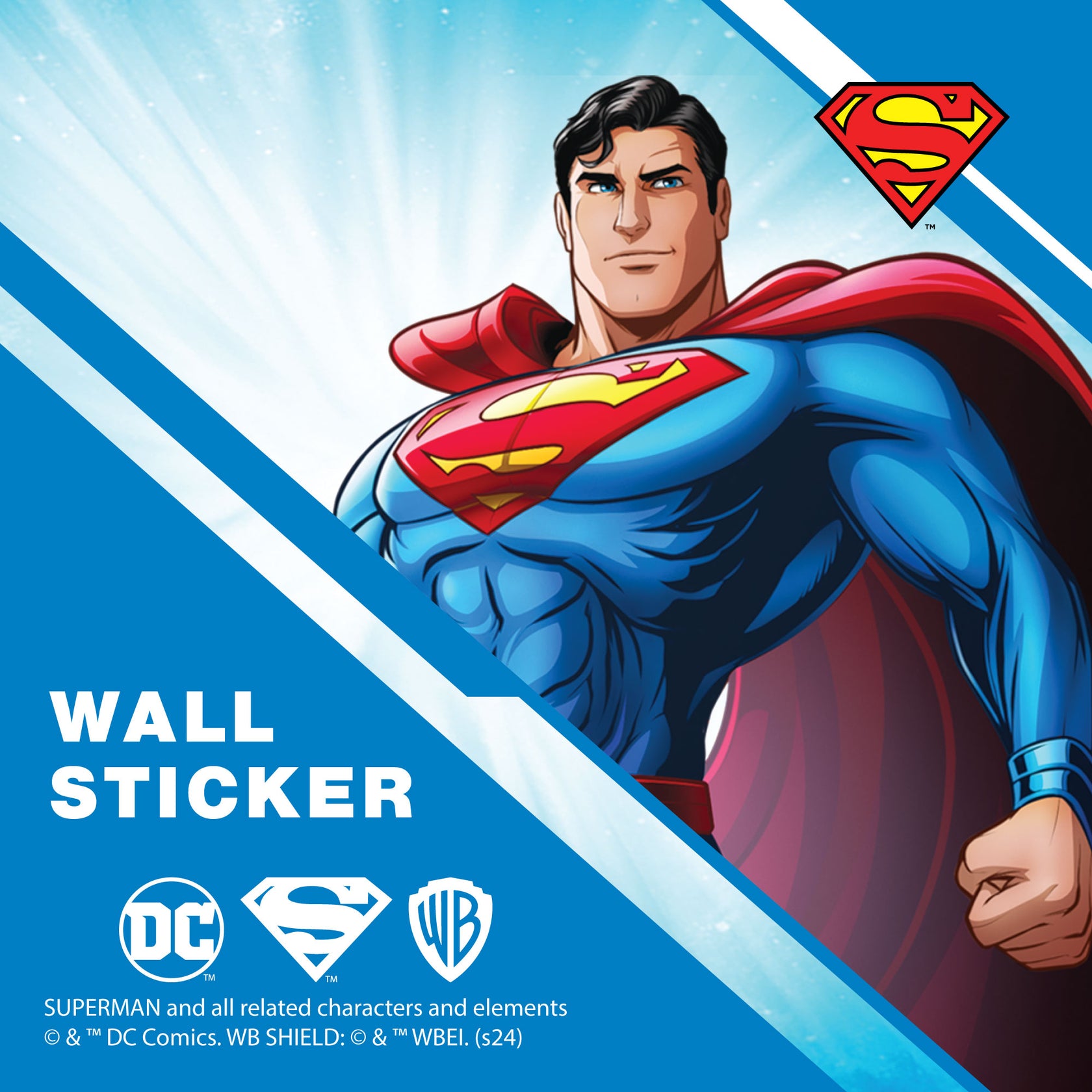Superman Wall Sticker - Kkrash Comic Strip Wall Decal DC Superhero Art ...