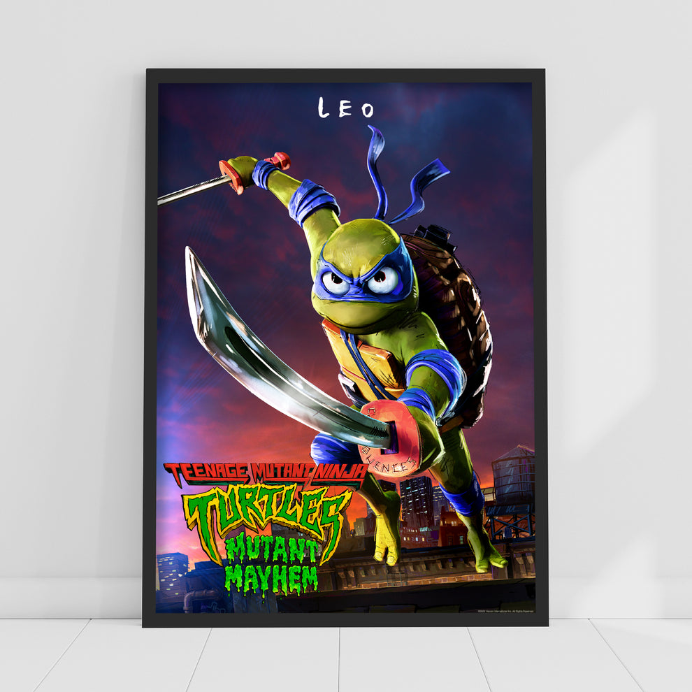 Teenage Mutant Ninja Turtles Print - Leo Mutant Mayhem Poster TMNT Wal ...