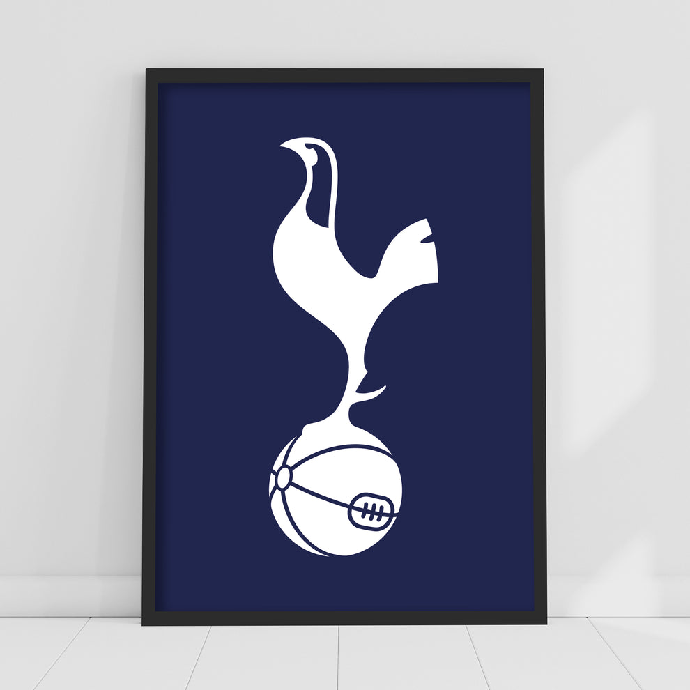 Tottenham Hotspur Football Club Print - White Crest Poster – www.themed ...