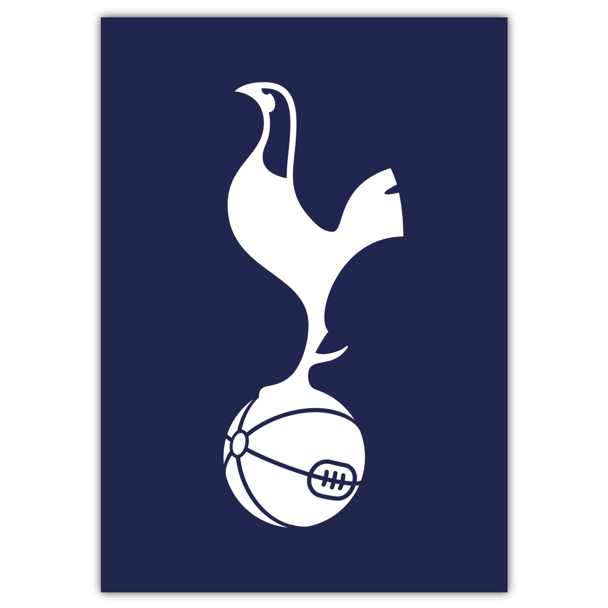 Tottenham Hotspur Football Club Print - White Crest Poster – www.themed ...