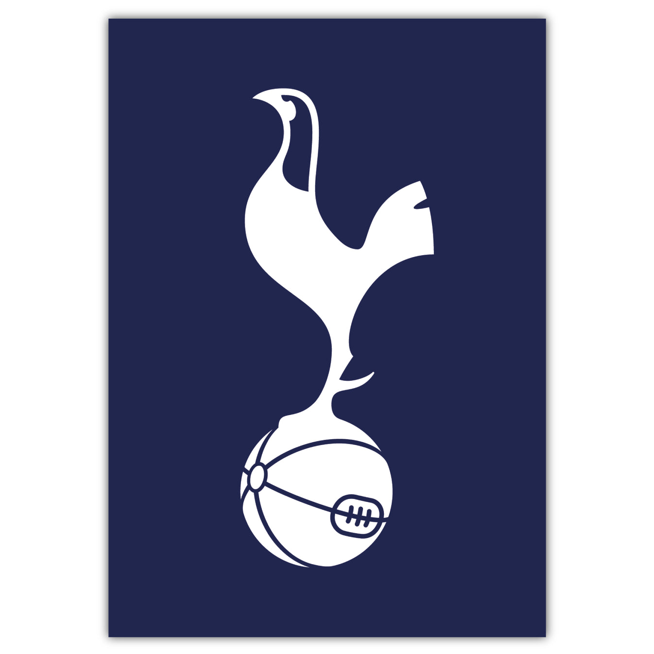 Tottenham Hotspur Football Club Print - White Crest Poster – www.themed ...
