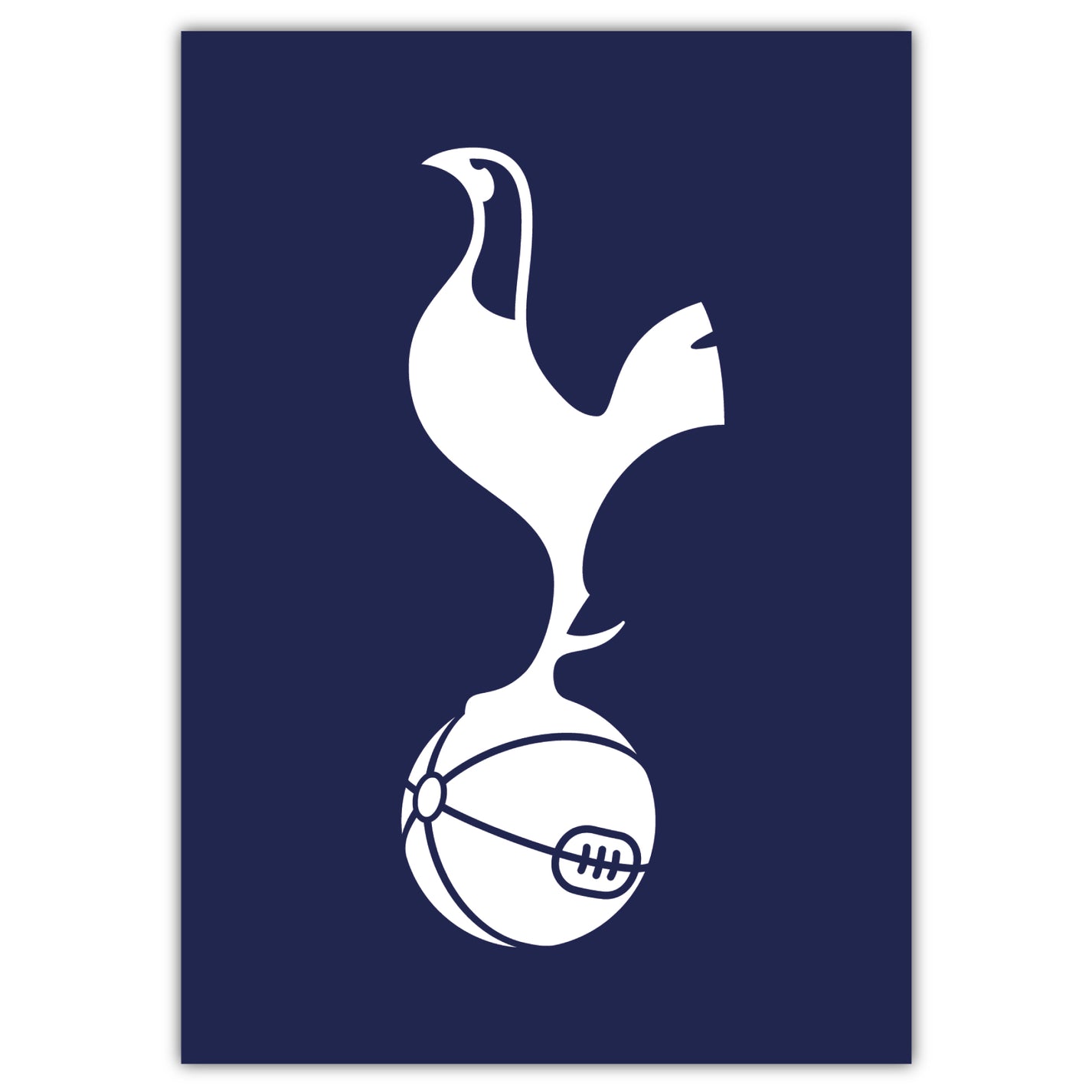 Tottenham Hotspur Football Club Print - White Crest Poster – www.themed ...