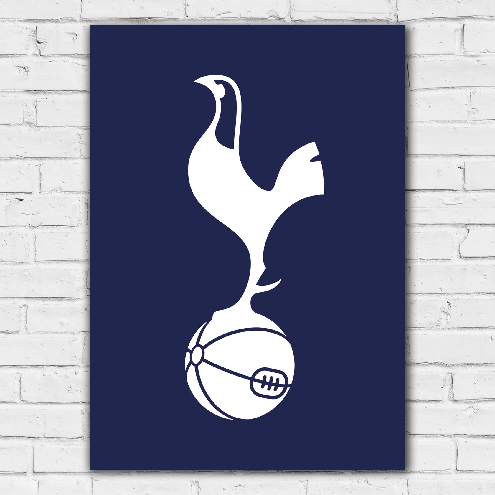 Tottenham Hotspur Football Club Print - White Crest Poster – www.themed ...