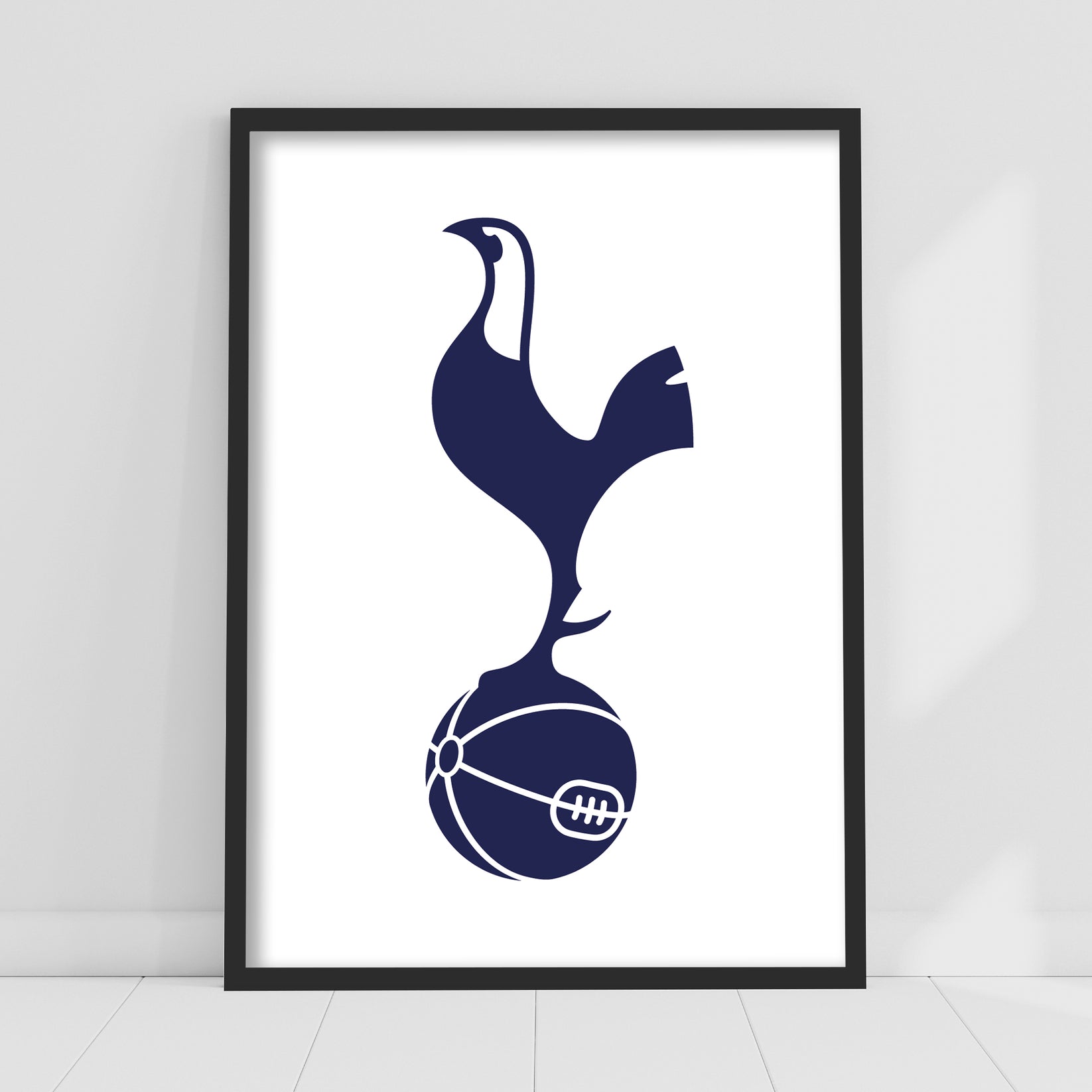 Tottenham Hotspur Football Club Print - Navy Crest Poster – www.themed ...