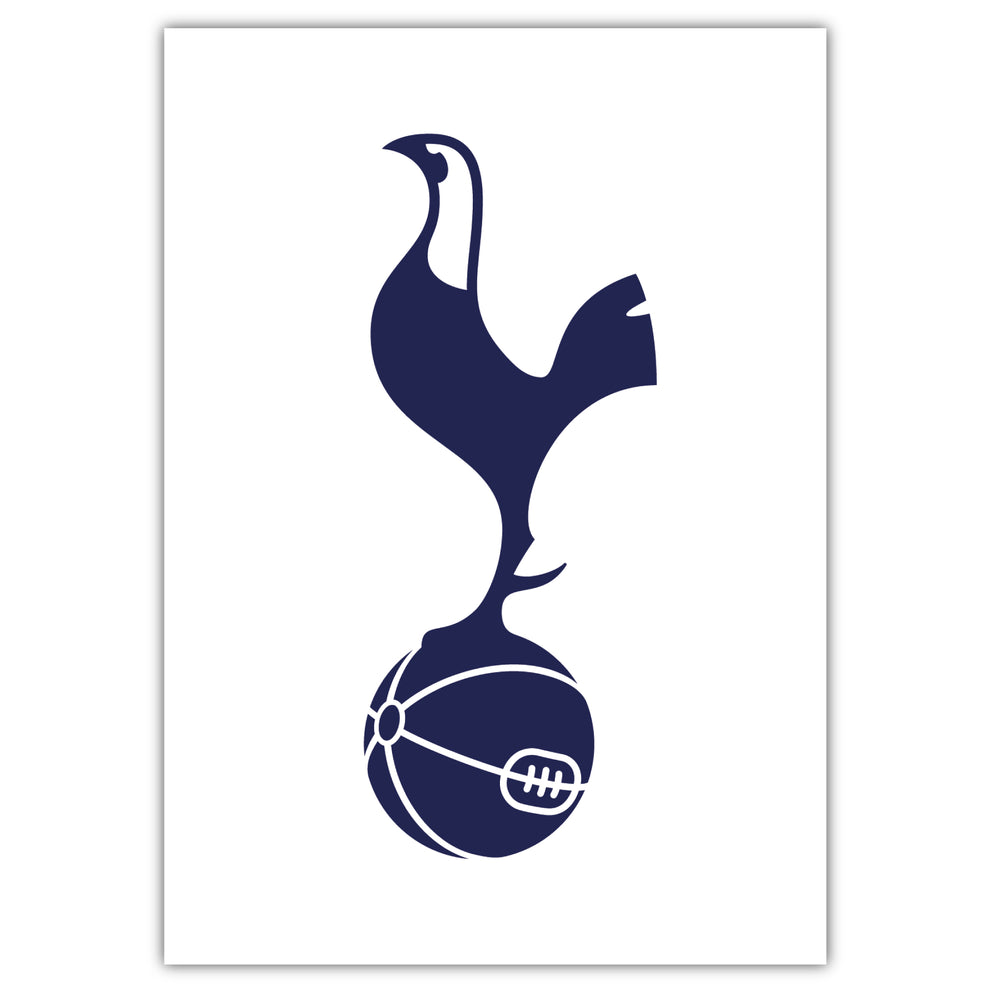 Tottenham Hotspur Football Club Print - Navy Crest Poster – www.themed ...